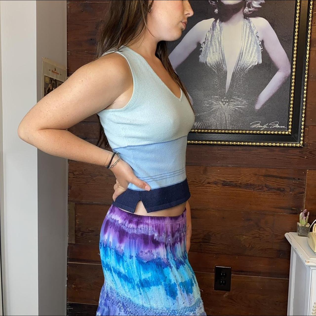 Vintage Y2K blue summer tank top Brand: The... - Depop