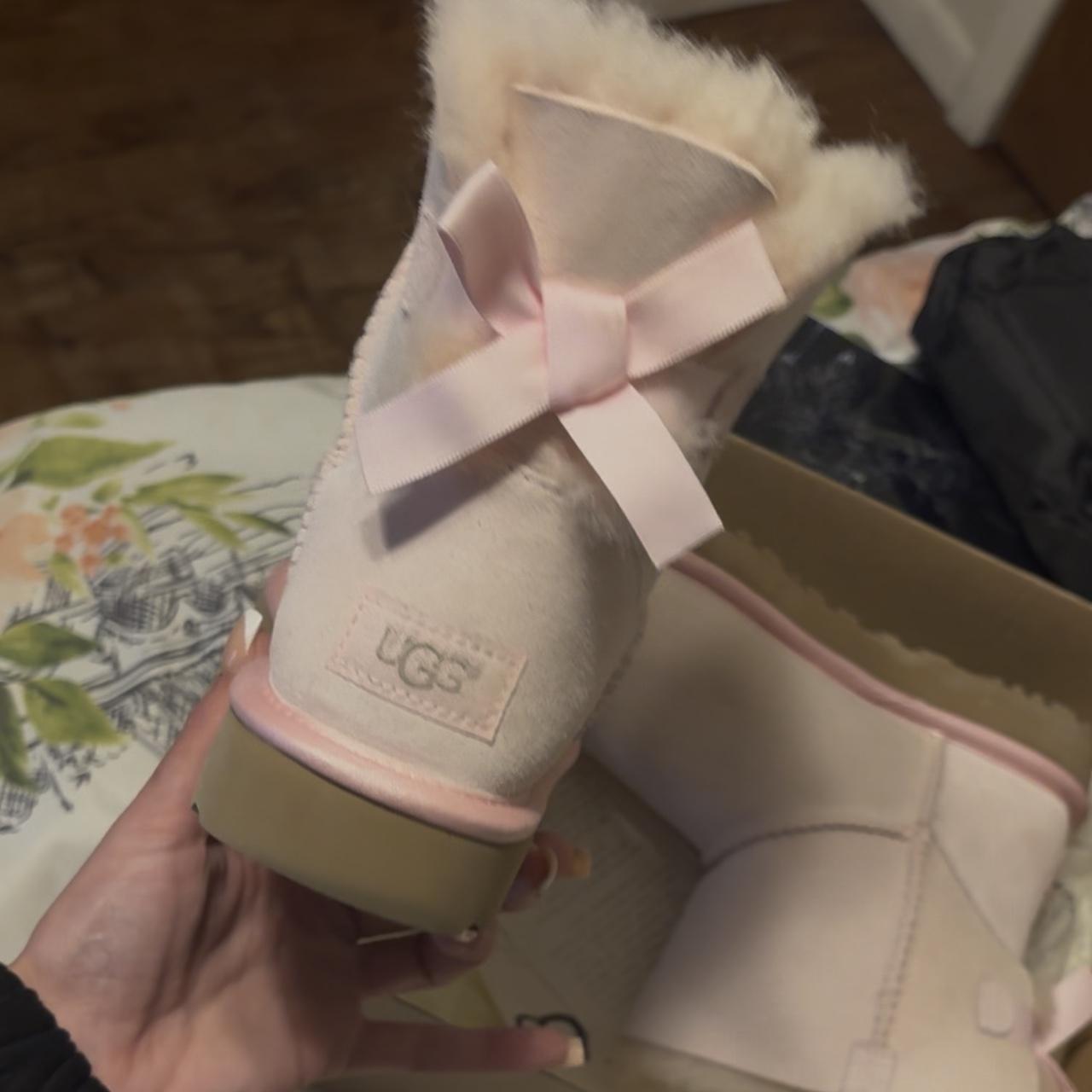 Brand new baby pink Uggs - size 6 - Depop