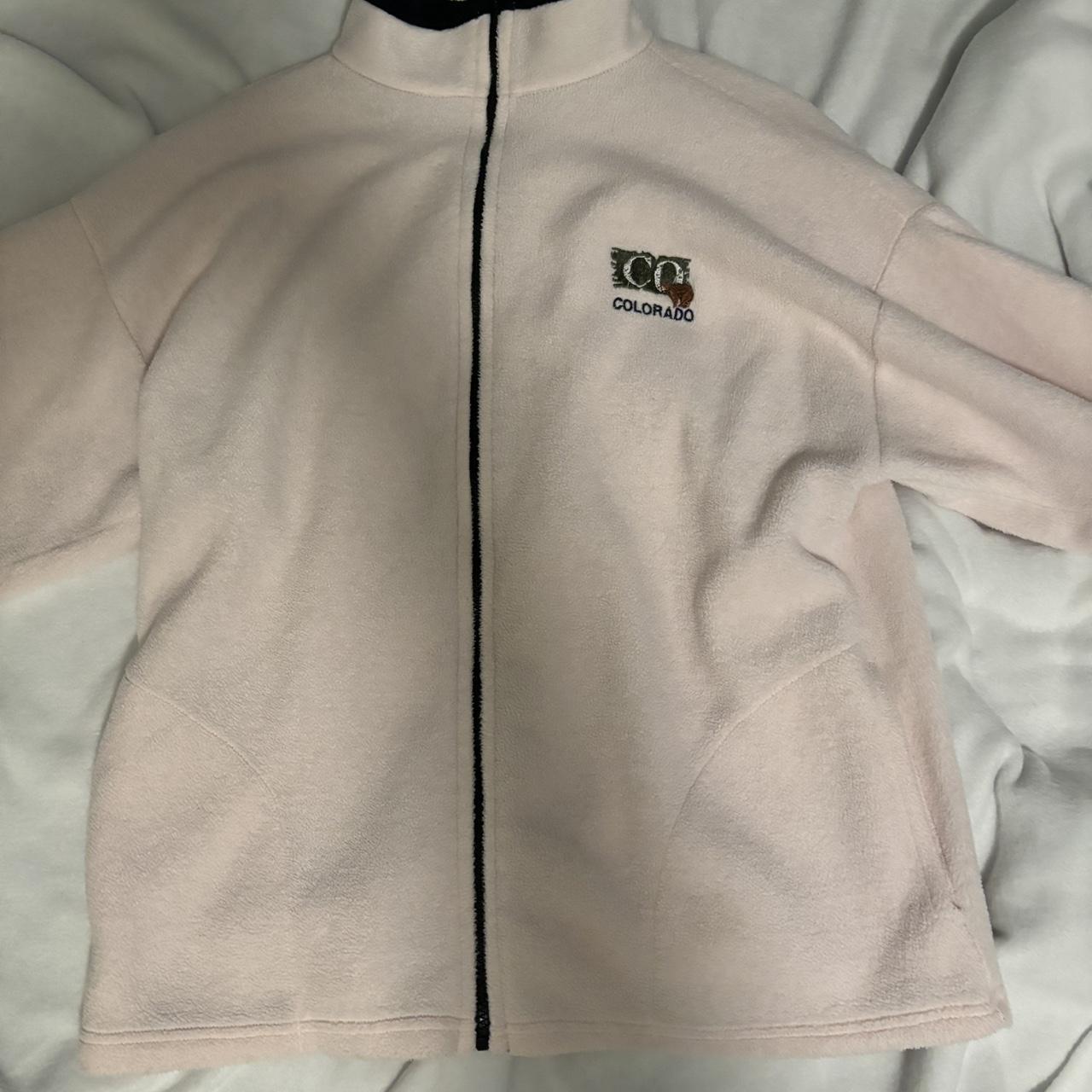 Large cream Colorado fleece zip up (can fit XL... - Depop