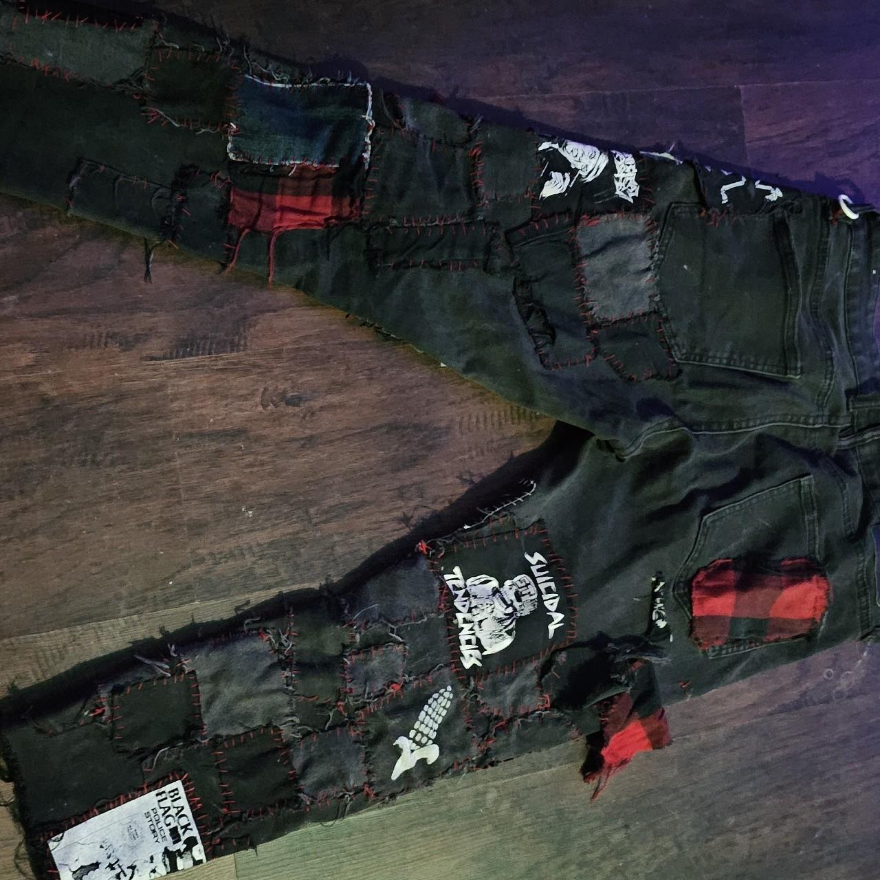 Selling my patch/crust pants of 2 years, depending... - Depop