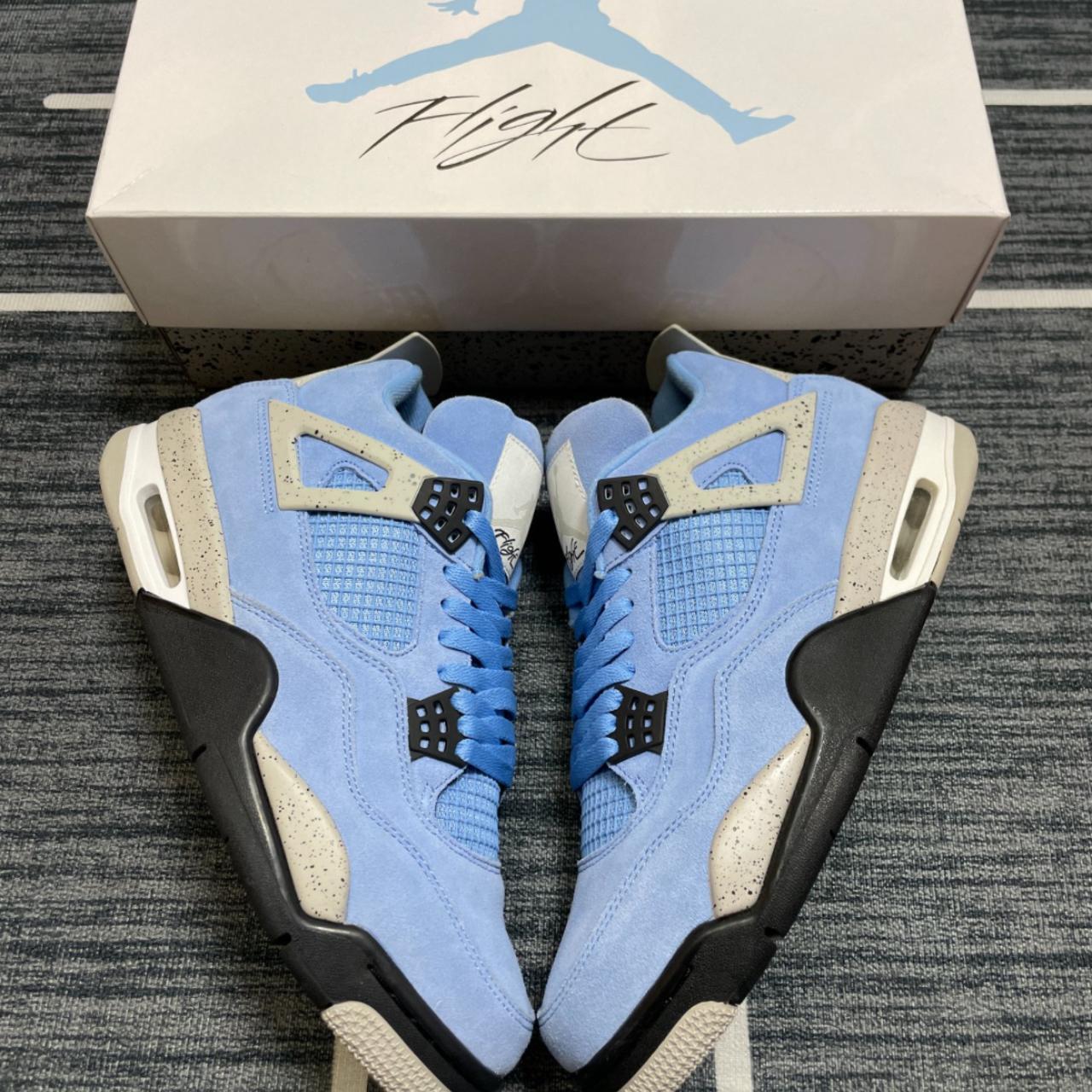 Jordan 4 University Blue Brand new with box! I have... - Depop