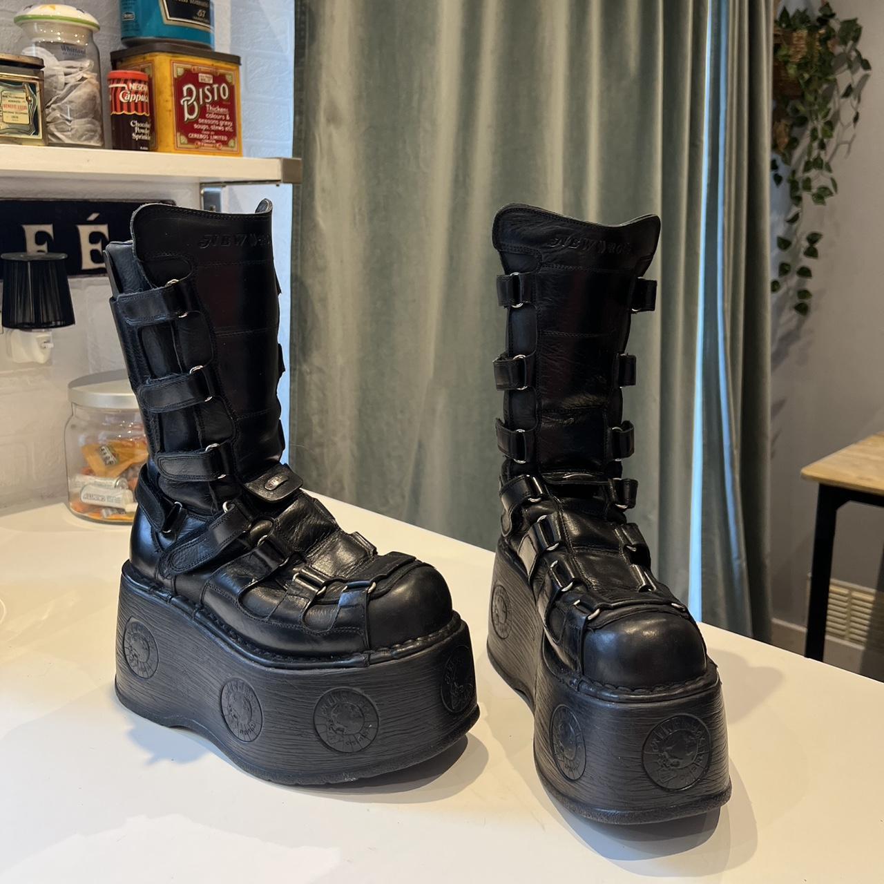 New rock Neptuno mid calf boots size UK 7 / EU 40.... | Depop