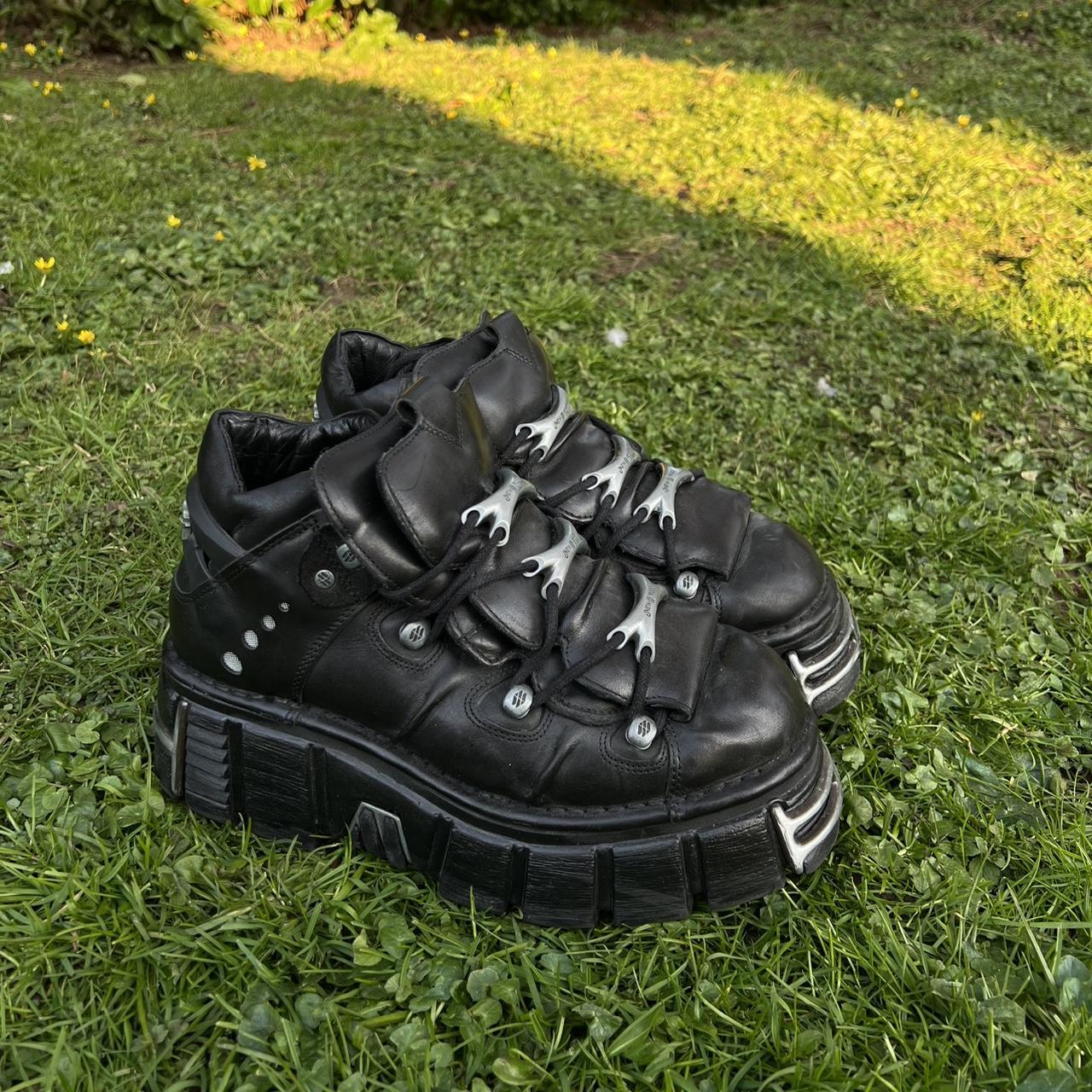 Men’s new rock ankle boots, 100% leather, heavy... | Depop