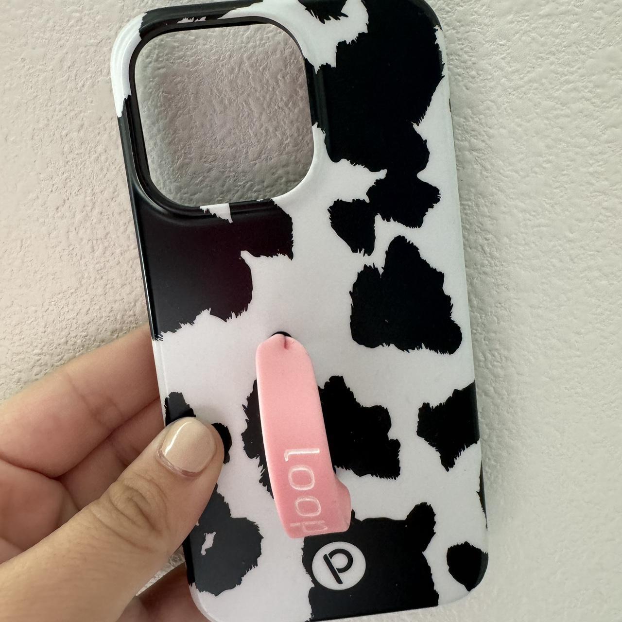 Cow Print 13 Pro Loopy Case - Depop