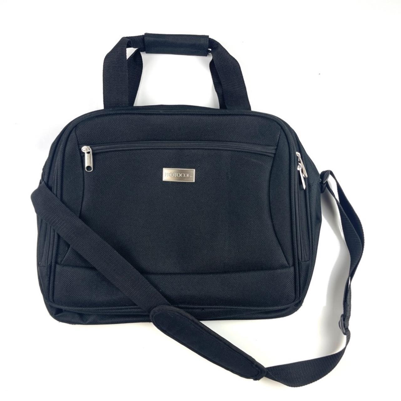 Black Travel Bag 16” x 12.5” x 6” #TravelBag... - Depop