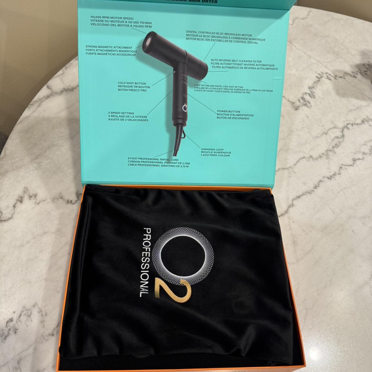 O2 Hypersonic hair dryer is ergonomically balanced... | Depop