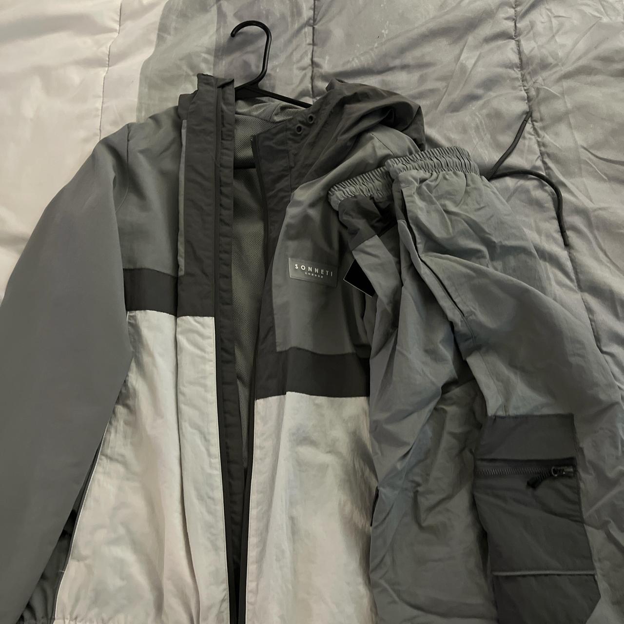 Sonneti London grey track suit. Pants size small - Depop