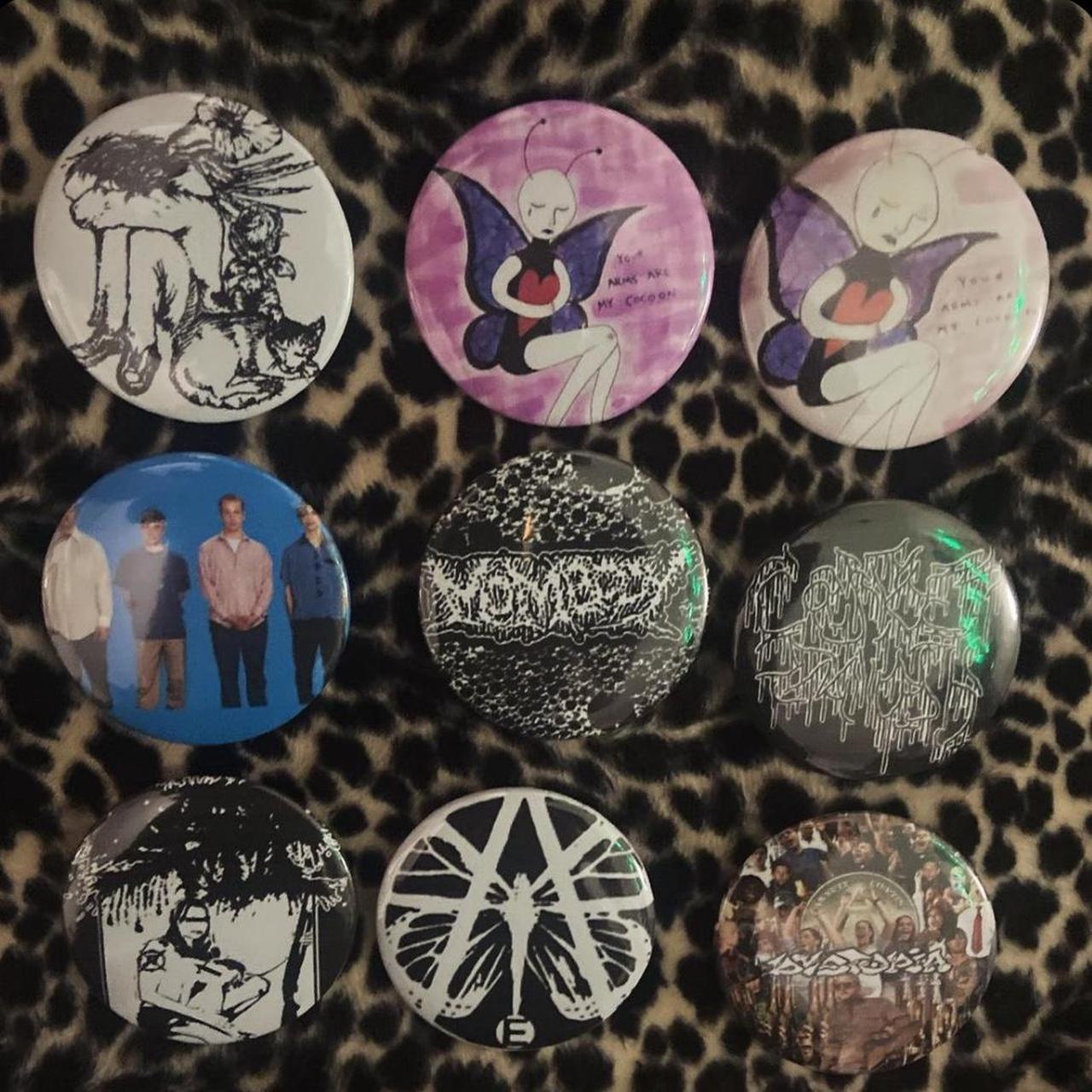 2in Band Pins Buy individually or in bunches of your... - Depop
