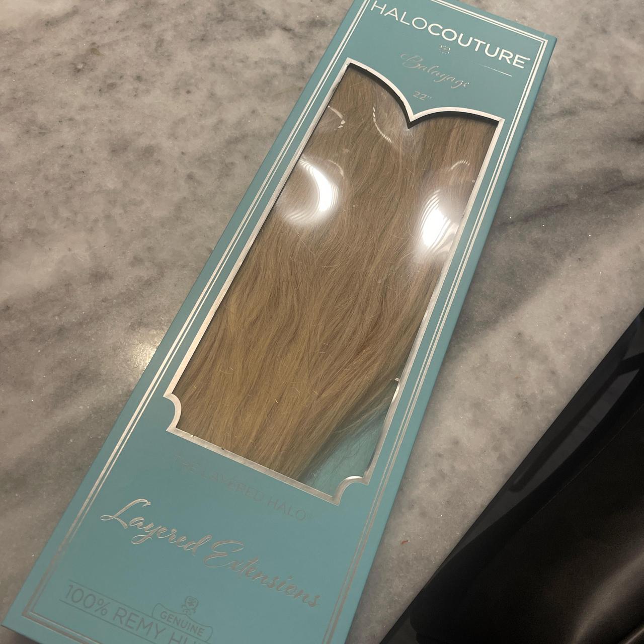 Halo couture layered extensions 22in remy - Depop