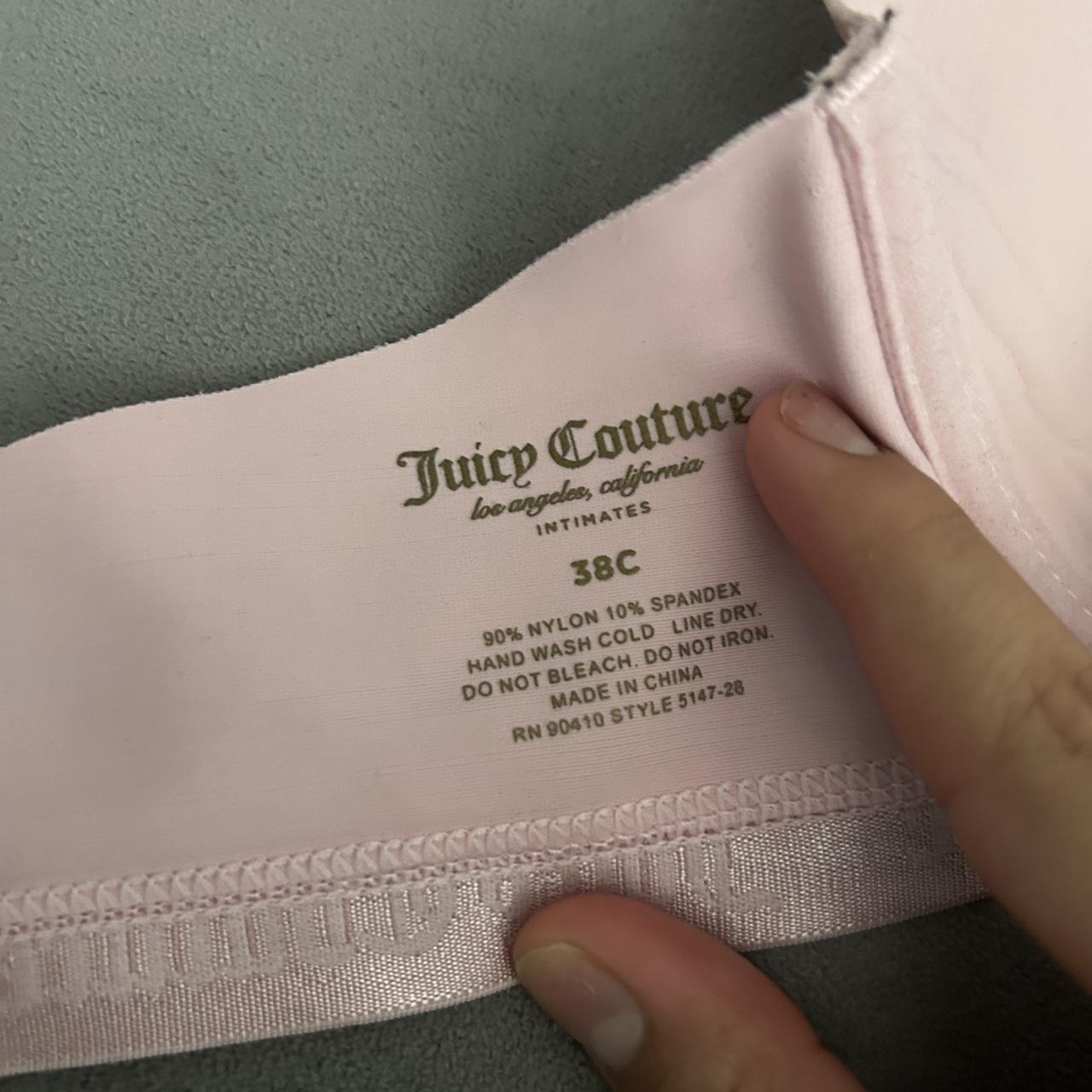 Juicy Couture light pink with cherries bra (38C) | Depop