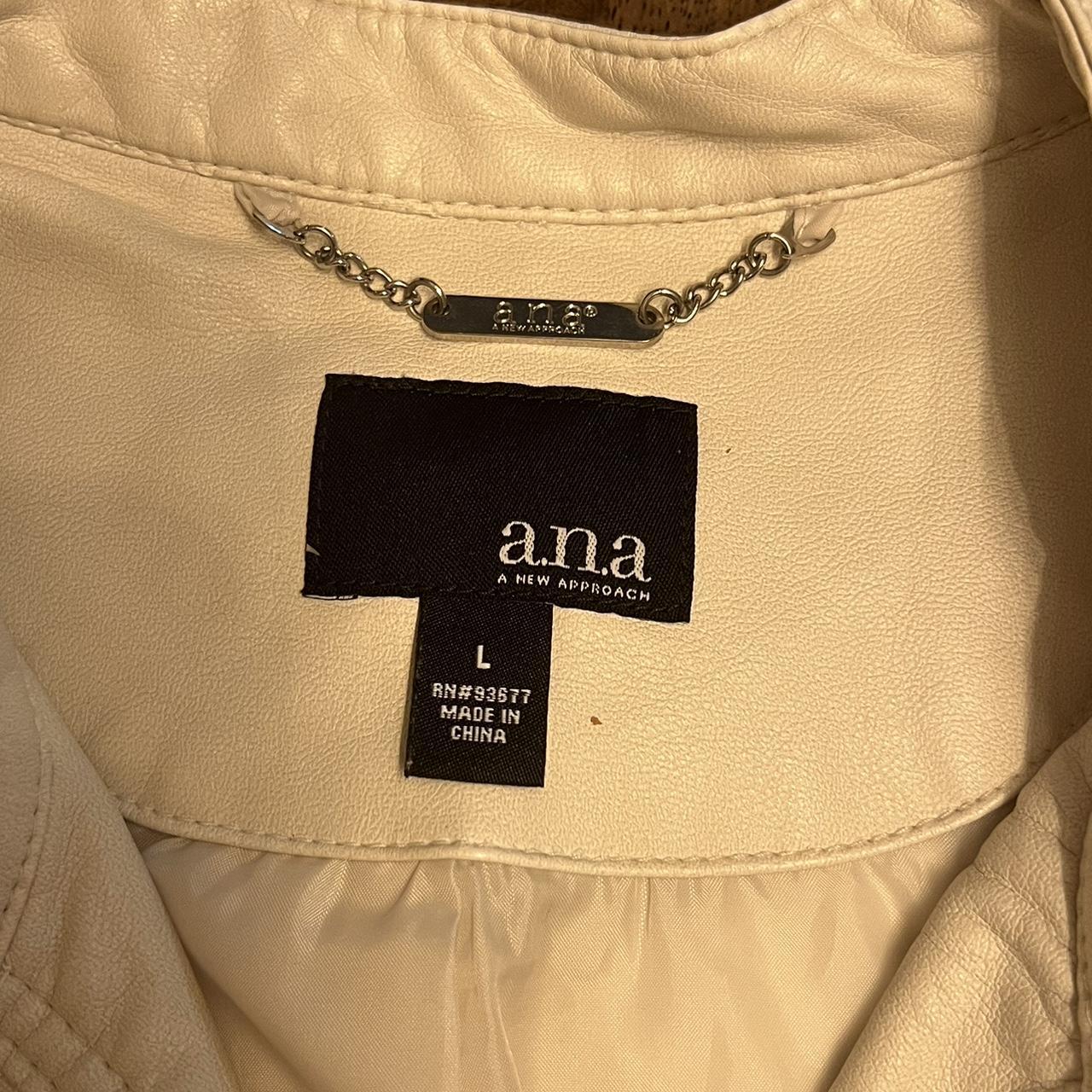 Beautiful Ana leather jacket size large cotton color - Depop