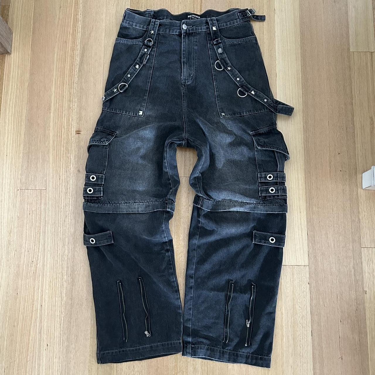 BALENCIAGA RAVER DENIM size 34 waist Hella... - Depop
