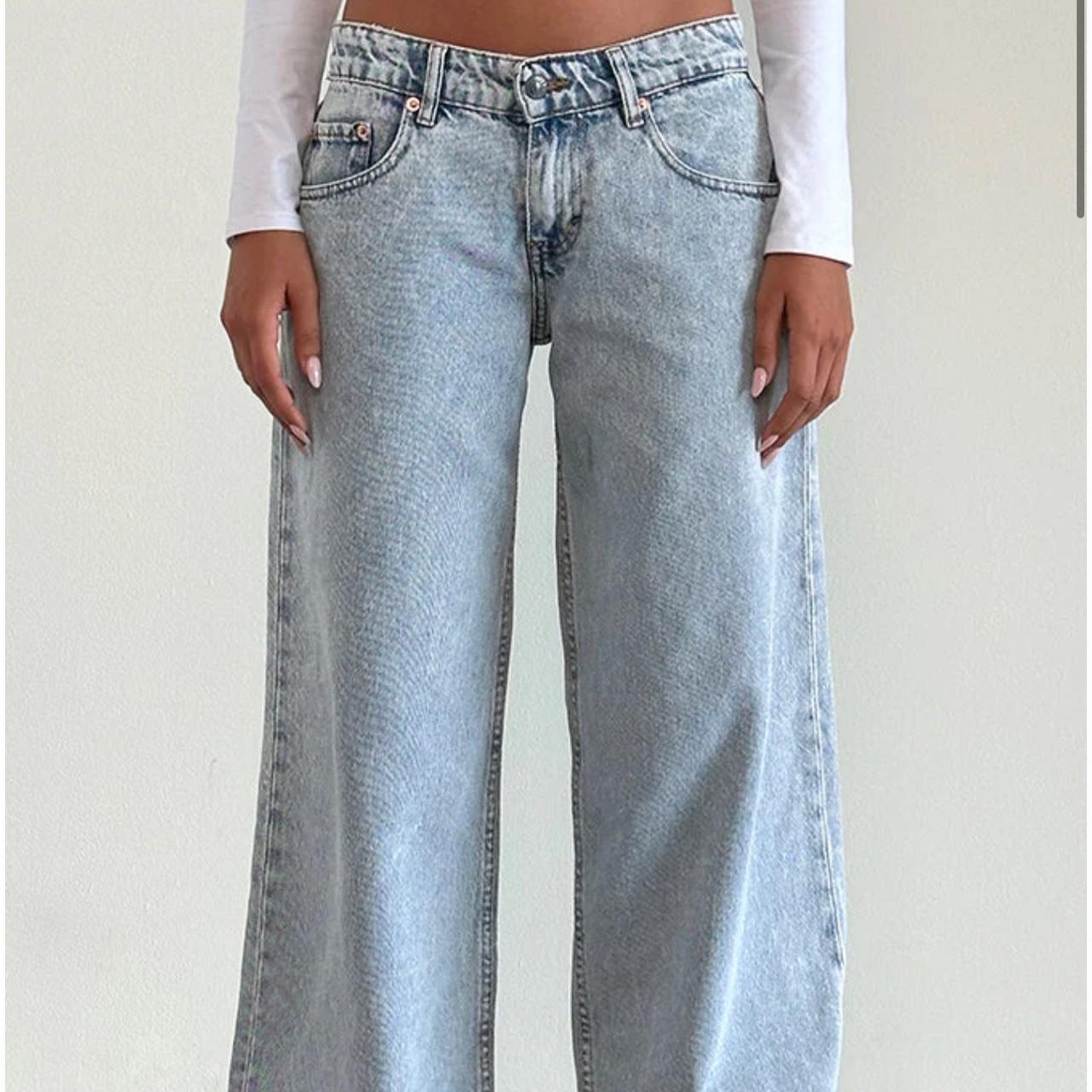 Low Rise Motel Rocks Jeans (80s Light Blue Wash... | Depop