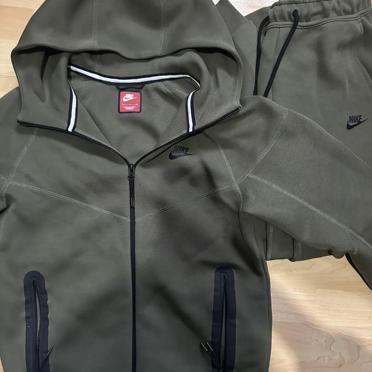 Khaki tech fleece green if you need more pictures... - Depop