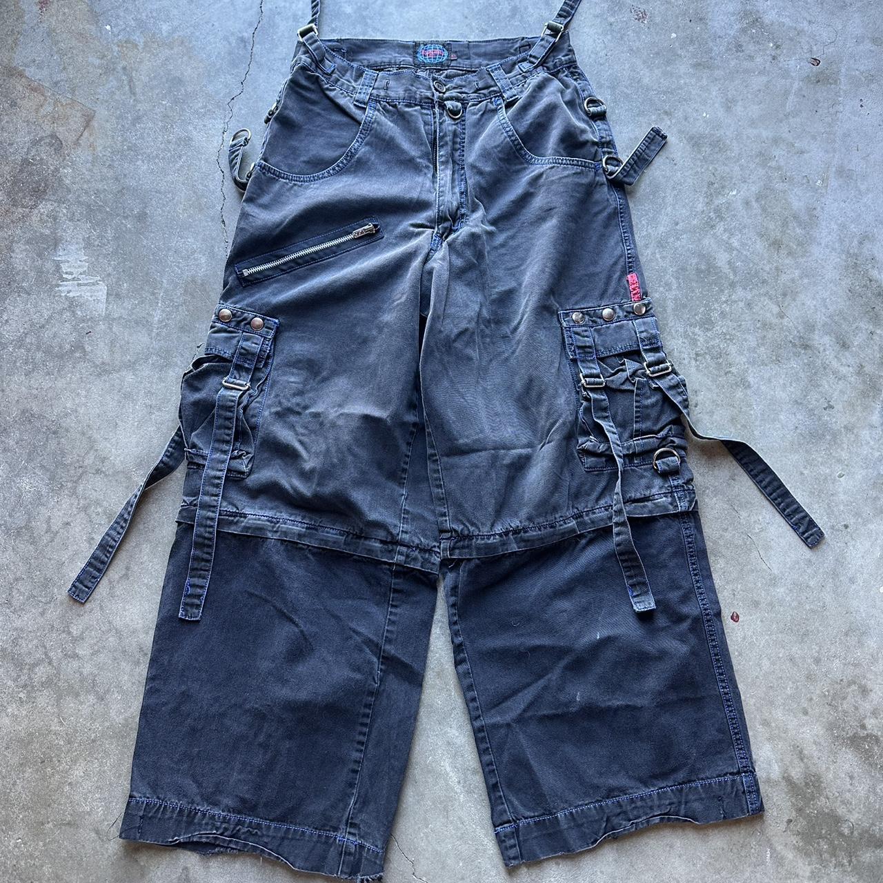 90s Tripp NYC Rave Pants WITH ZIPPER TO MAKE... | Depop