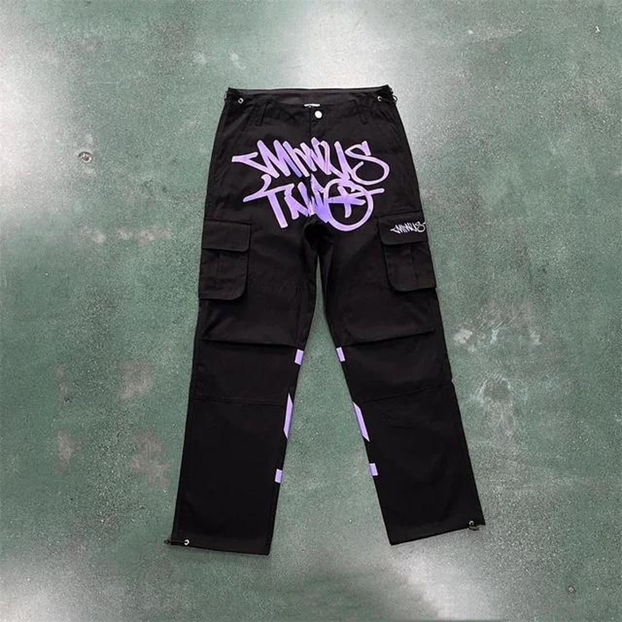 Minus two purple logo cargos I can take offers - Depop