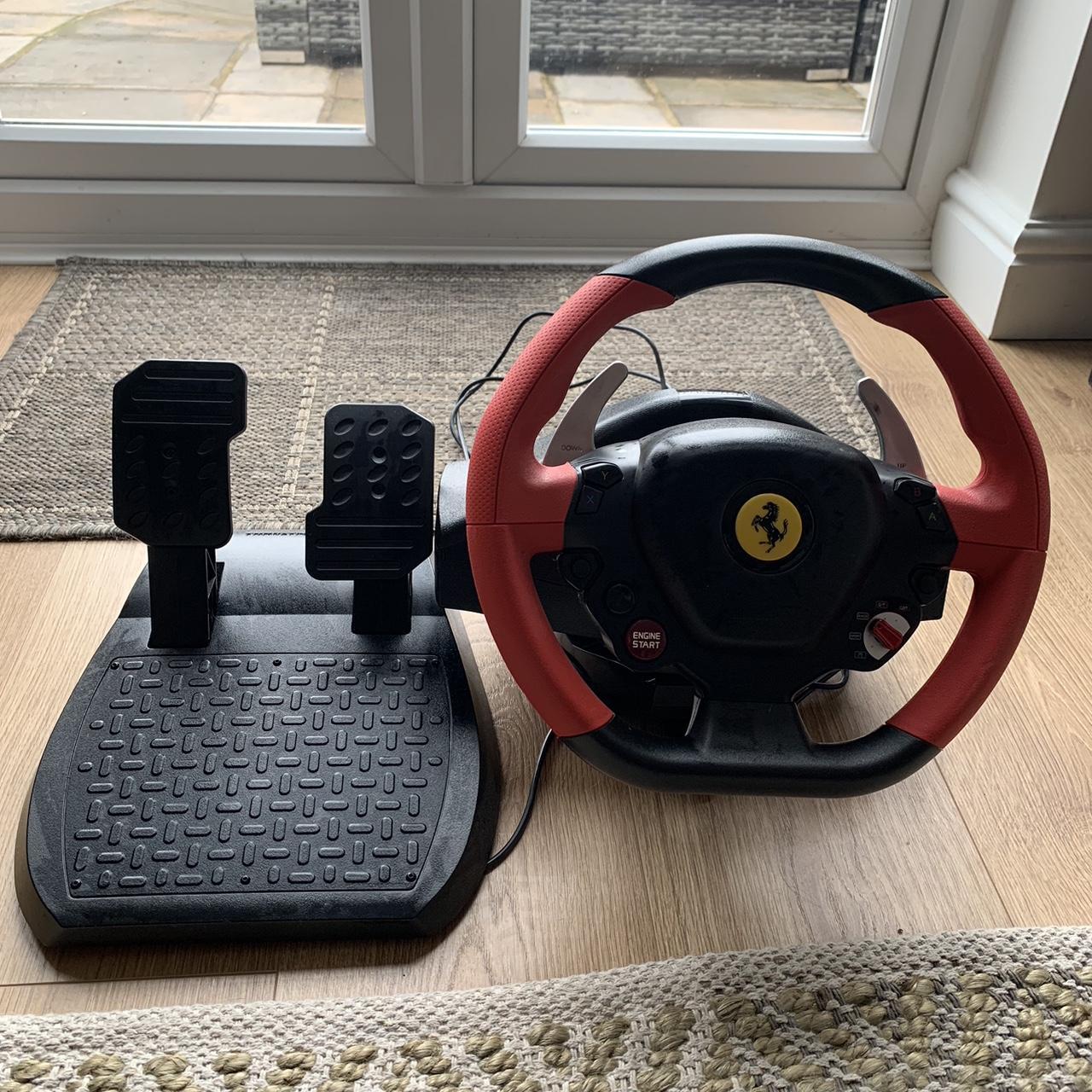 Thrustmaster ferrari 458 steering wheel red and... - Depop
