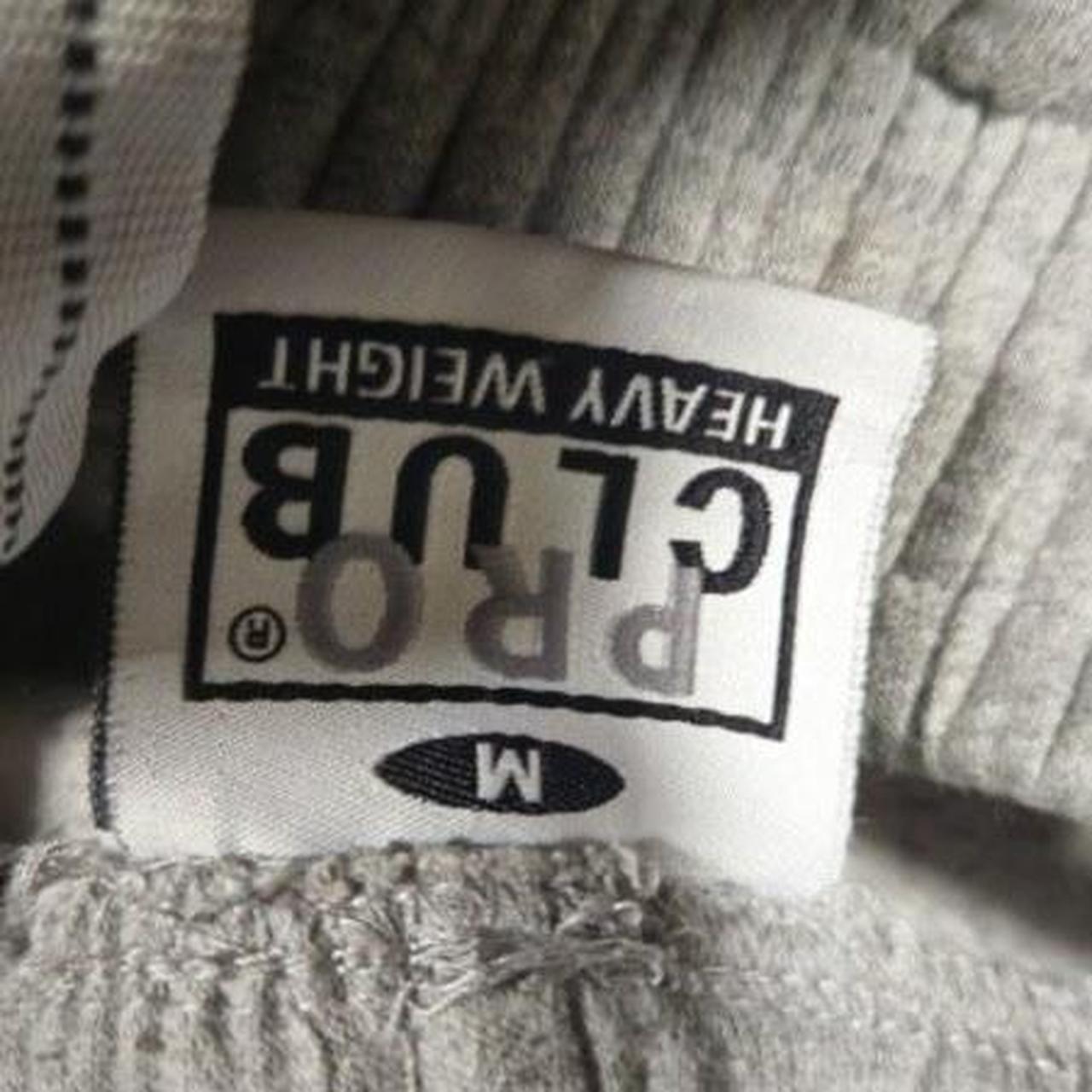 Pro Club grey sweats ripped on bottom - Depop