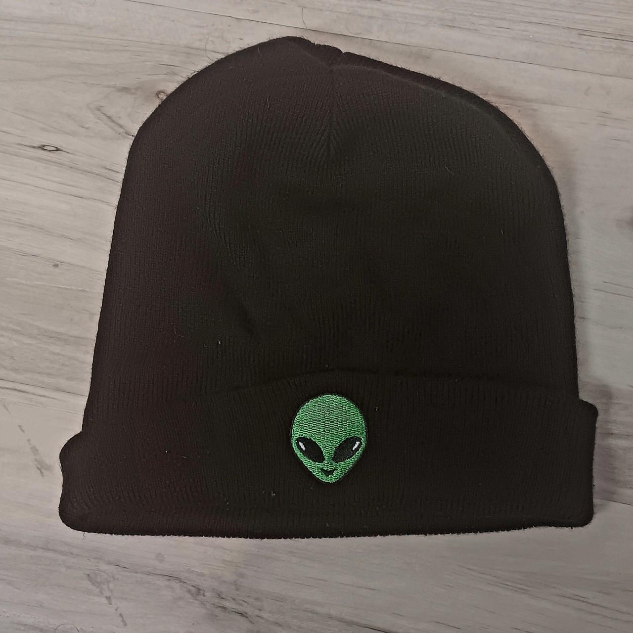 Black #Alien Beanie - Depop