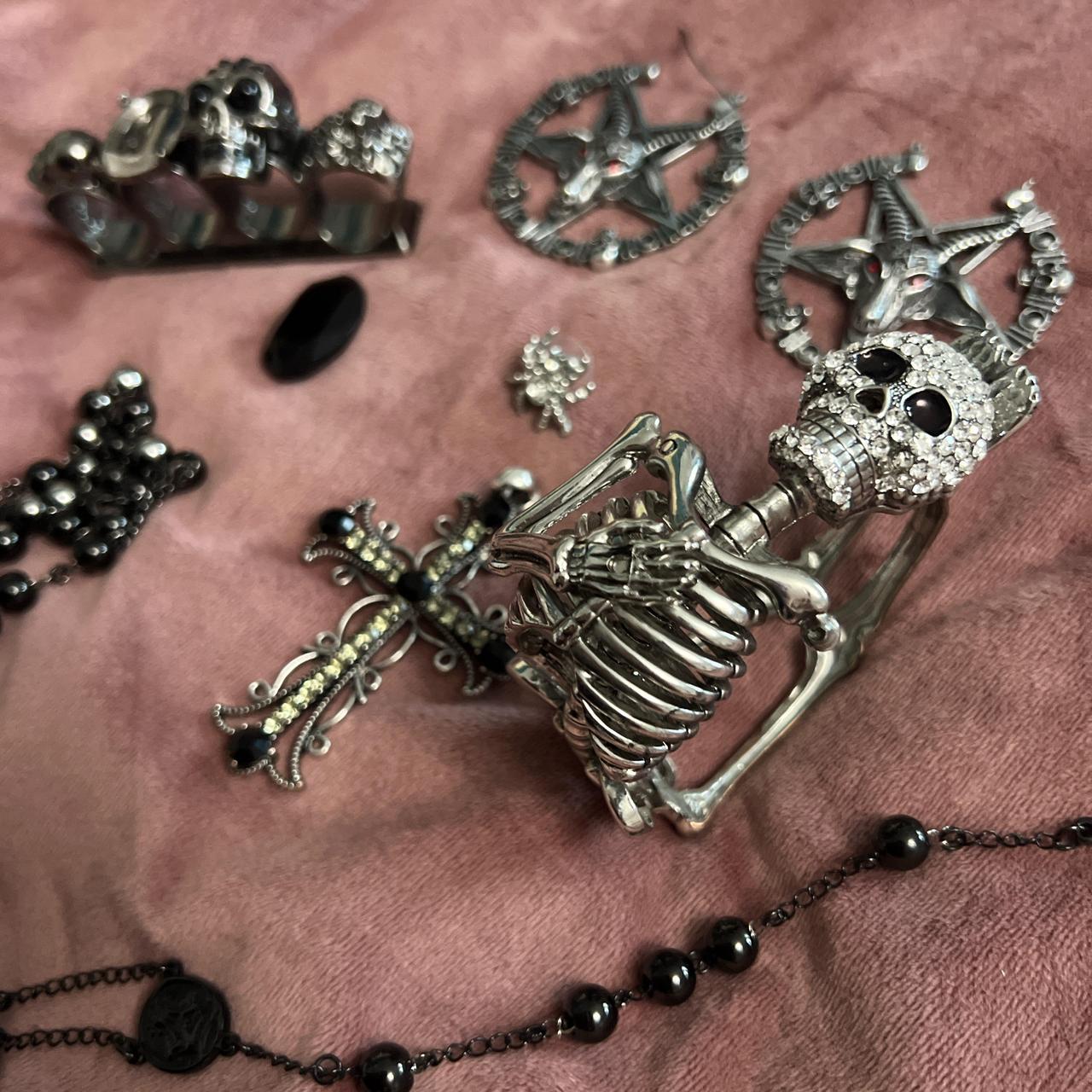 Random goth costume jewelry pieces. Good for... | Depop