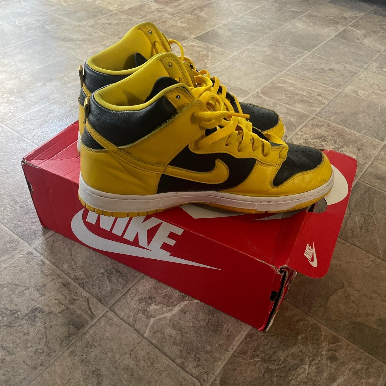 Nike Dunk High “Wu Tang” Golden Rods Black & Yellow... - Depop