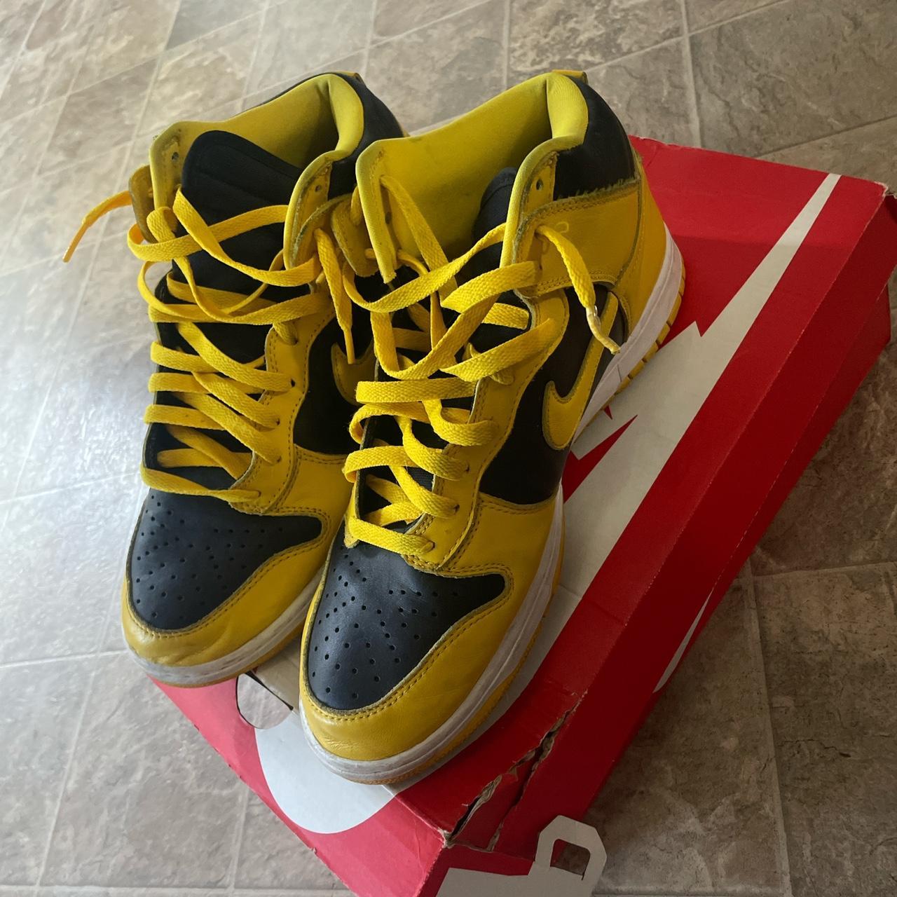 Nike Dunk High “Wu Tang” Golden Rods Black & Yellow... - Depop