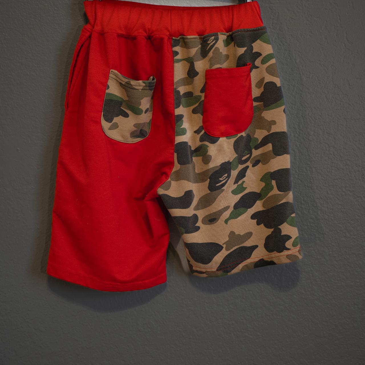 Kids Bape Shorts (Tag and stitching stickers included) - Depop