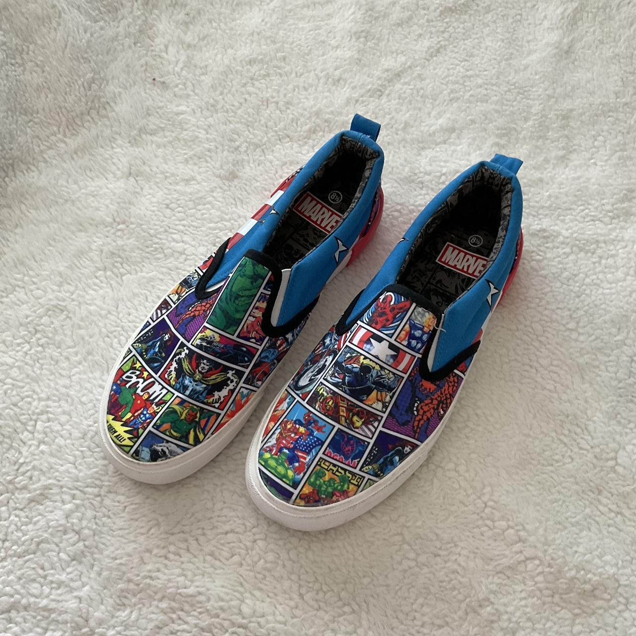 Marvel Comics sneakers - Depop