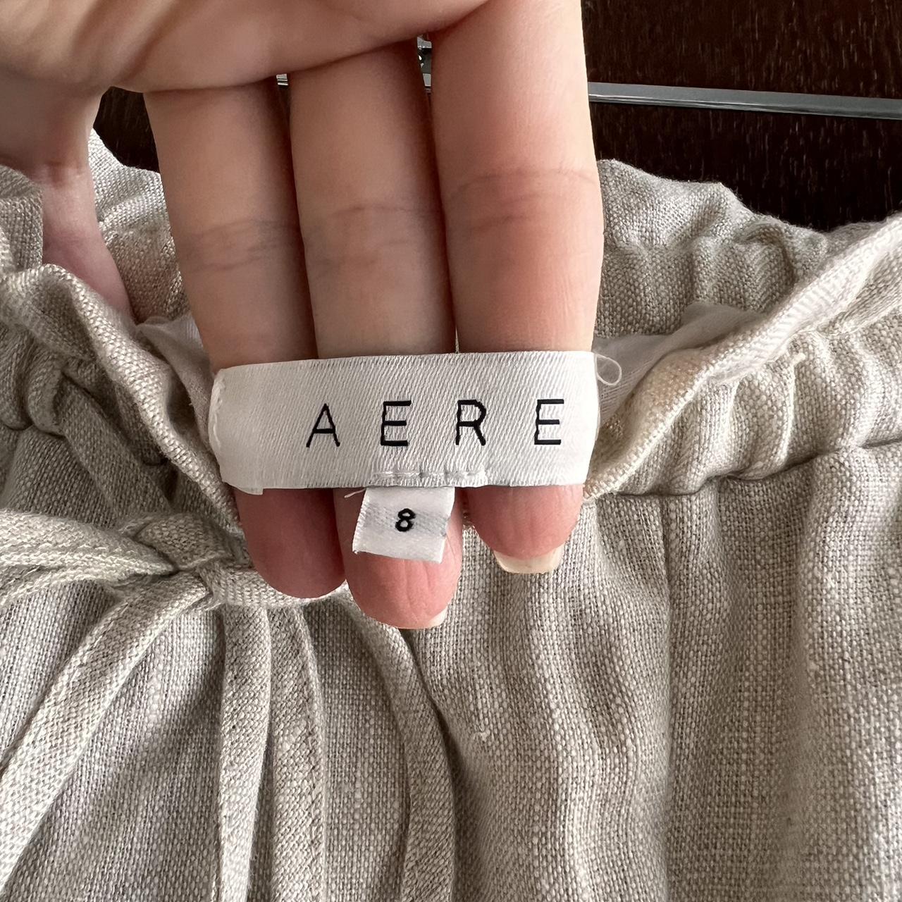 Aere Linen Skirt Mini Length Size 8 - Depop