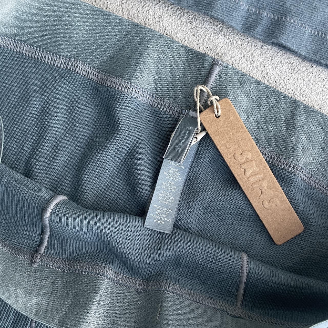 Skims Set Kyanite Cotton T shirt and Ribbed Boxers... - Depop