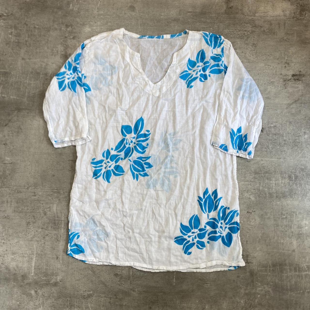 Y2K tropical cotton shirt .* FLASH SALE! .*... - Depop