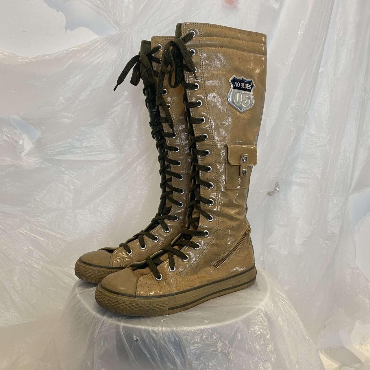 Vintage Lace-up Boxer Converse Calf Boots (UK 3.5 US... | Depop