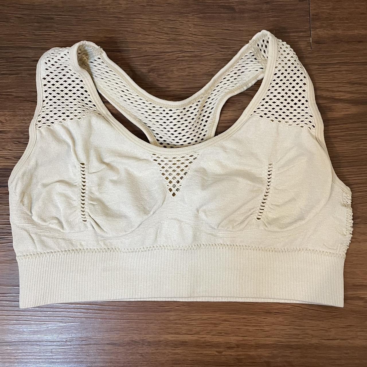 Sports Bra Tan - Depop