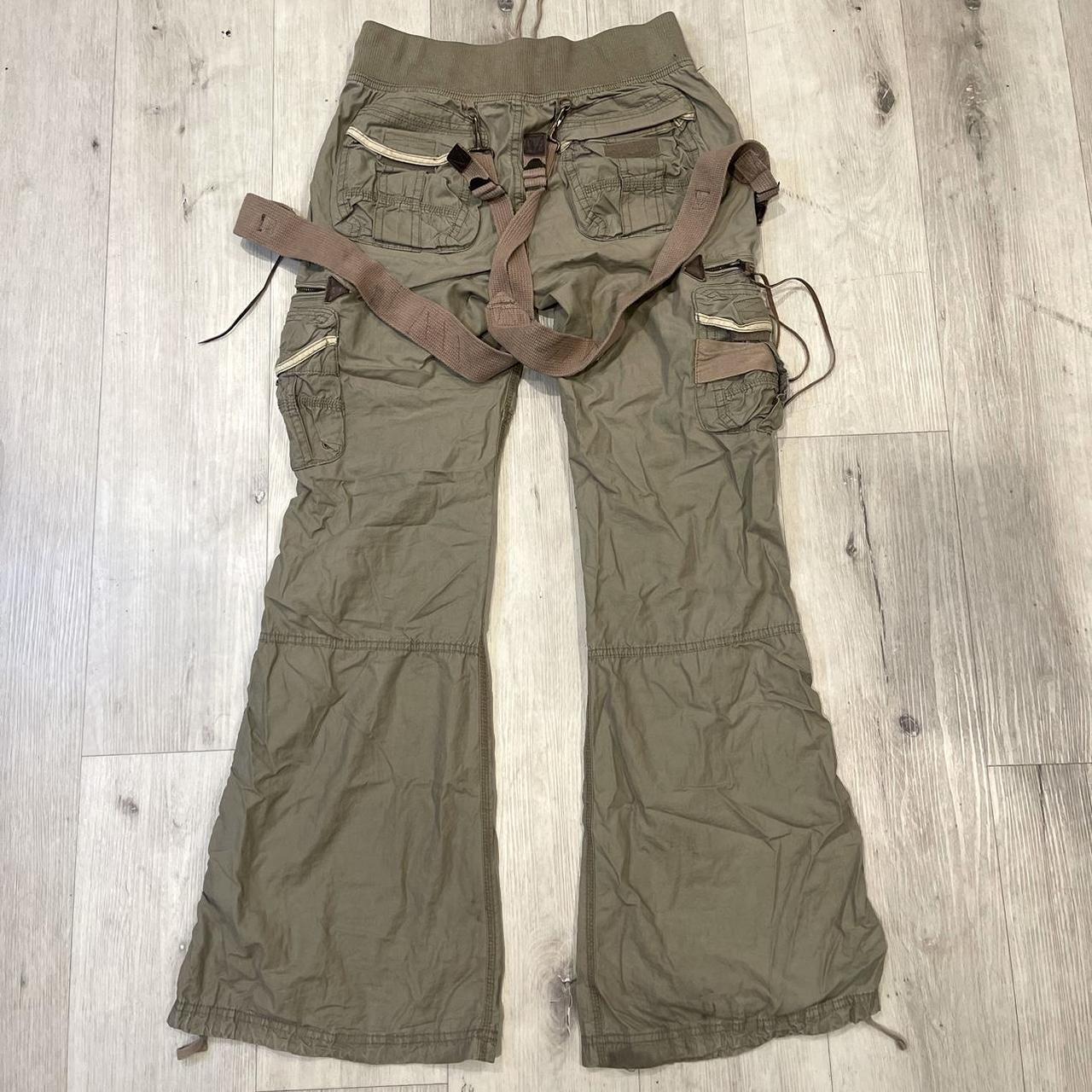 GOA Parachute Cargo Pants Amazingly flared pants... - Depop