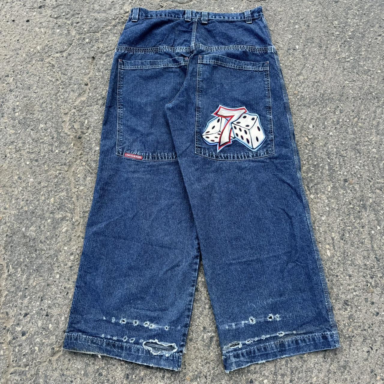 Crazy Rare Lucky 7 Dice Jncos Size 38x32 prolly the... - Depop