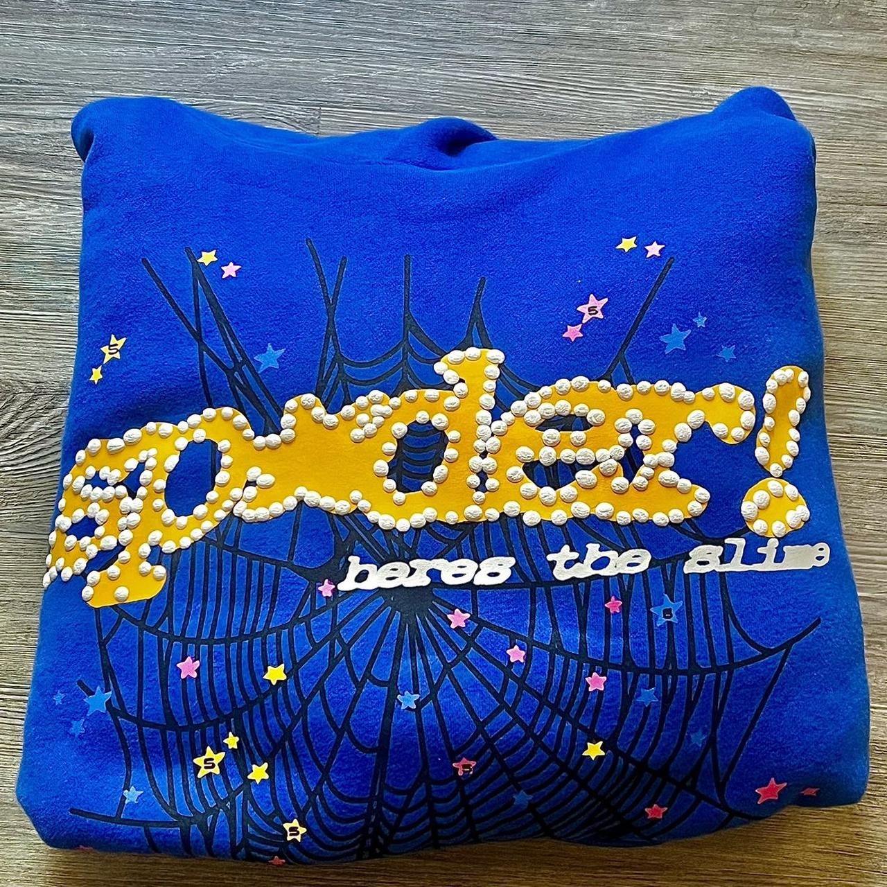 TC BLUE SPIDER HOODIE - Depop