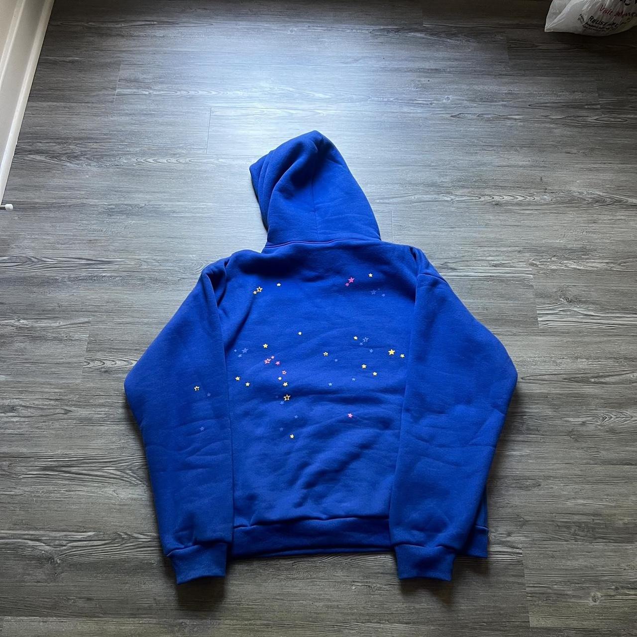TC BLUE SPIDER HOODIE - Depop