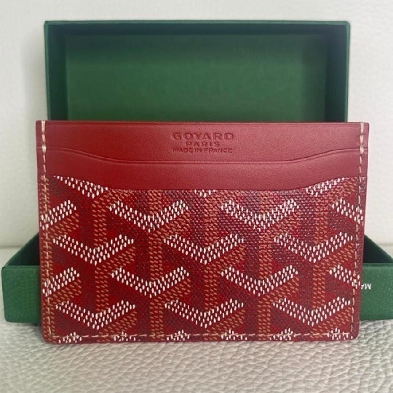 This chic card case is crafted of Goyard signature... - Depop