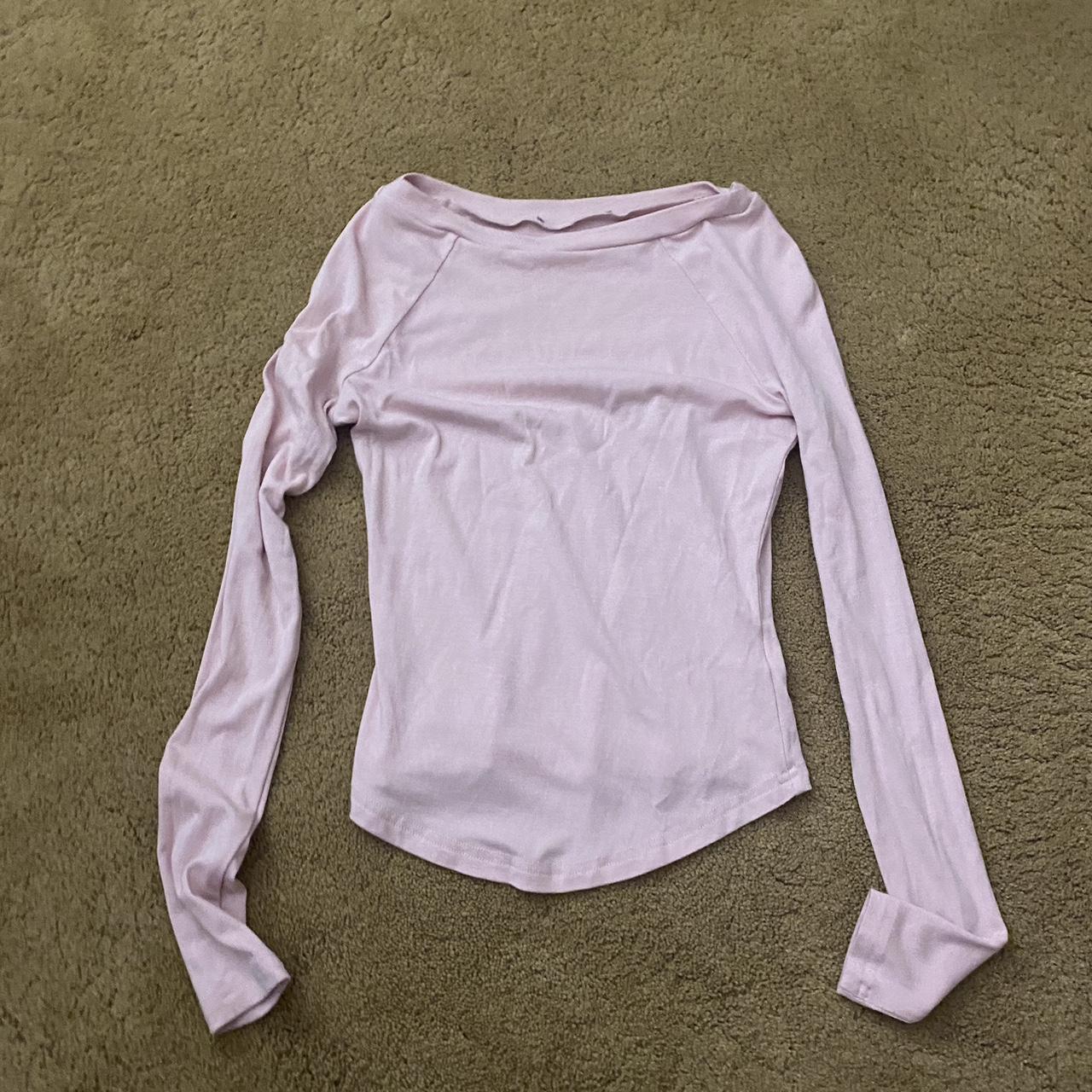 Tight fitting pink long sleeve. Skims dupe . Semi... - Depop