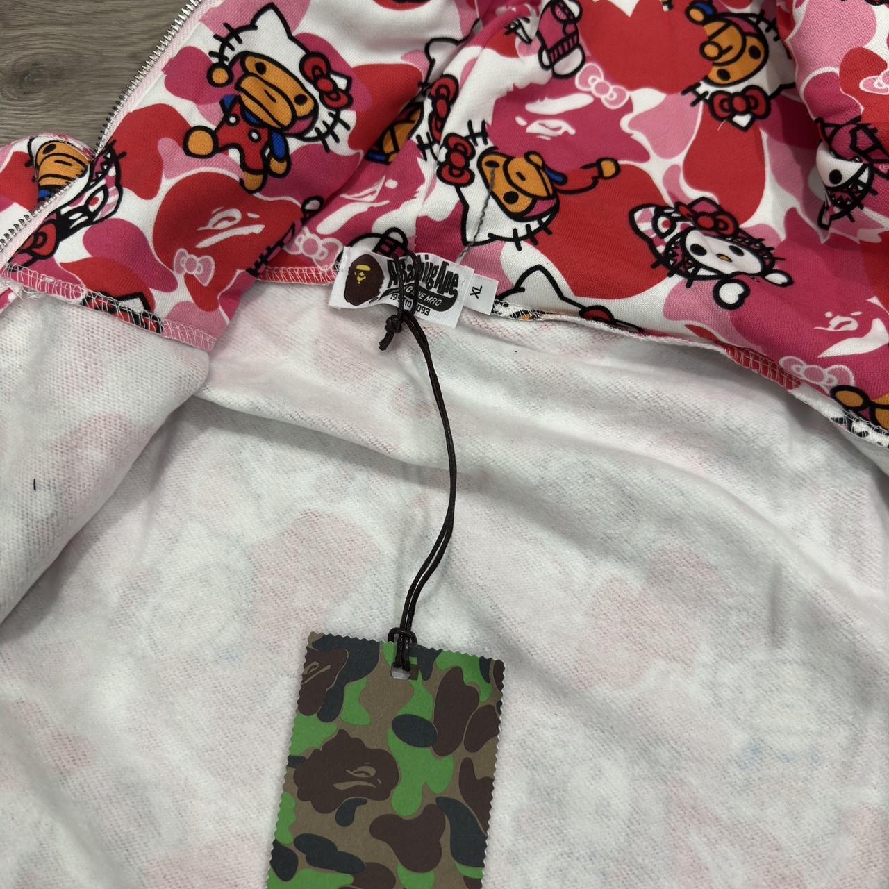 Rare Hello Kitty Bape Hoodie Pink Edition Brand New.... - Depop
