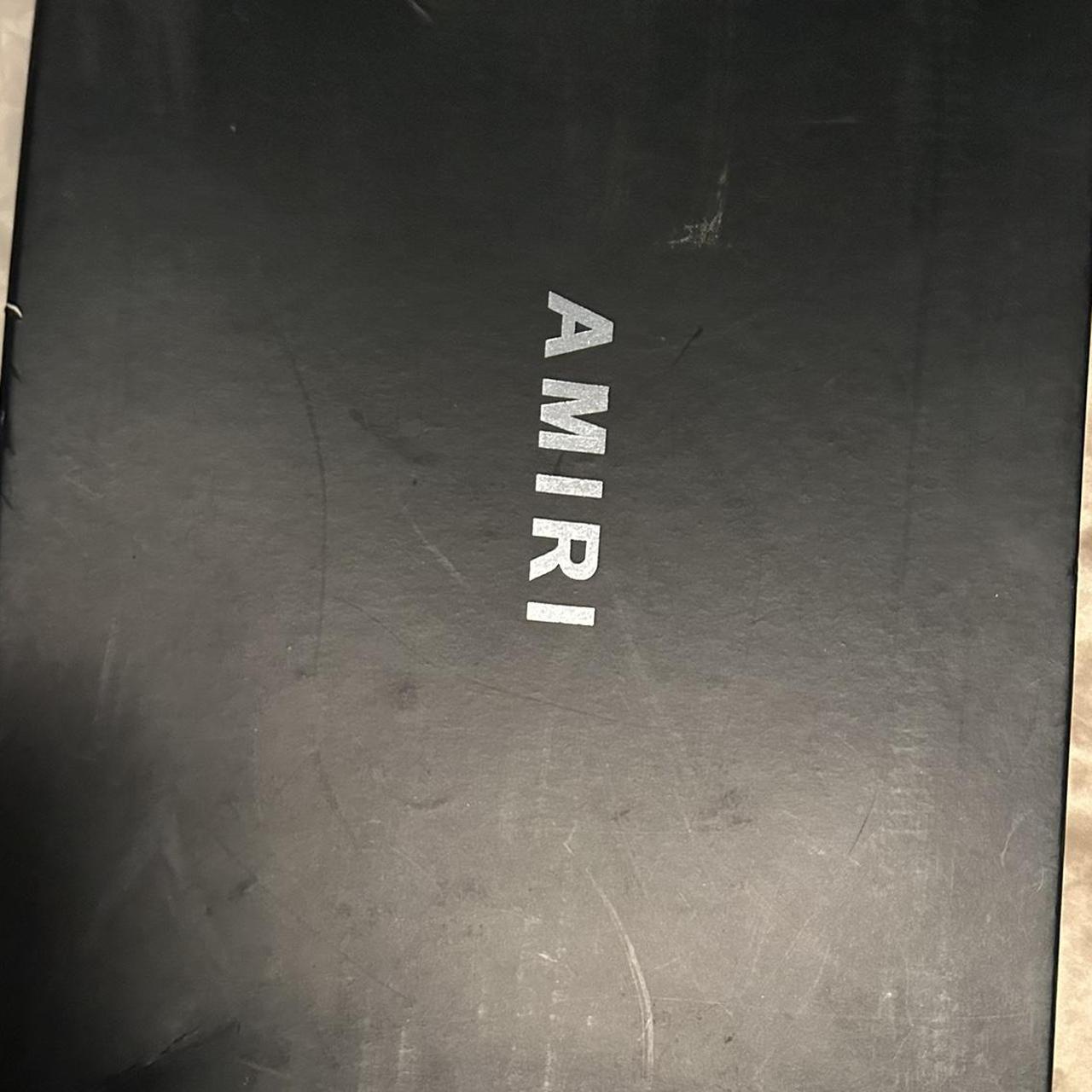 Black and white bone amiris slightly worn getting... - Depop