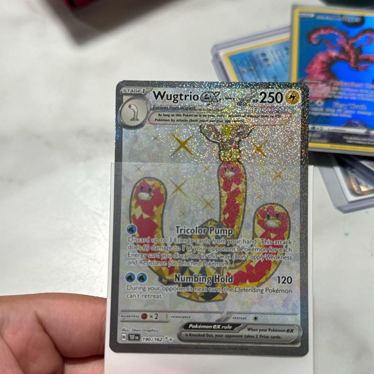 Wugtrio Pokémon card 190/162 #pokemoncard - Depop