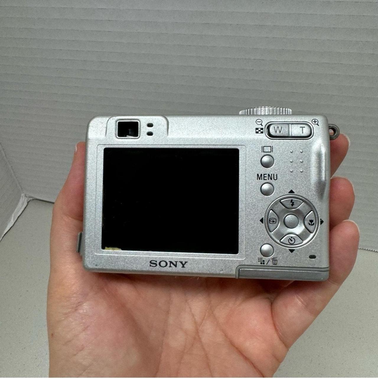 Sony Cyber Shot Digital Camera Silver 3X Optical... - Depop