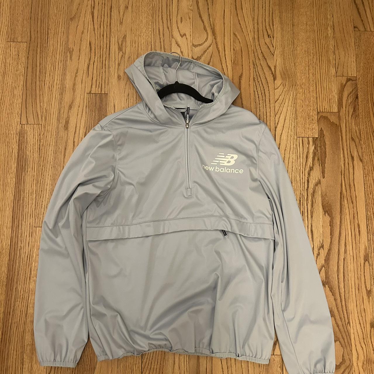 new balance wind breaker, only worn a few... - Depop