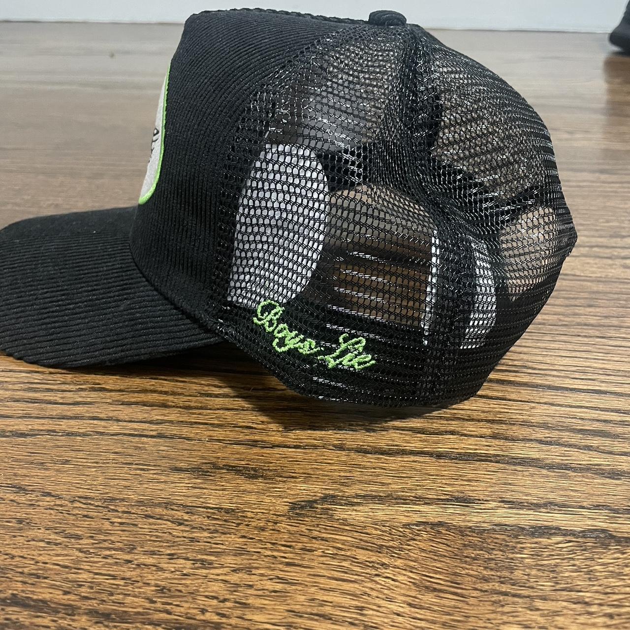 Boys Lie Corduroy Trucker Hat - Black And Green... - Depop