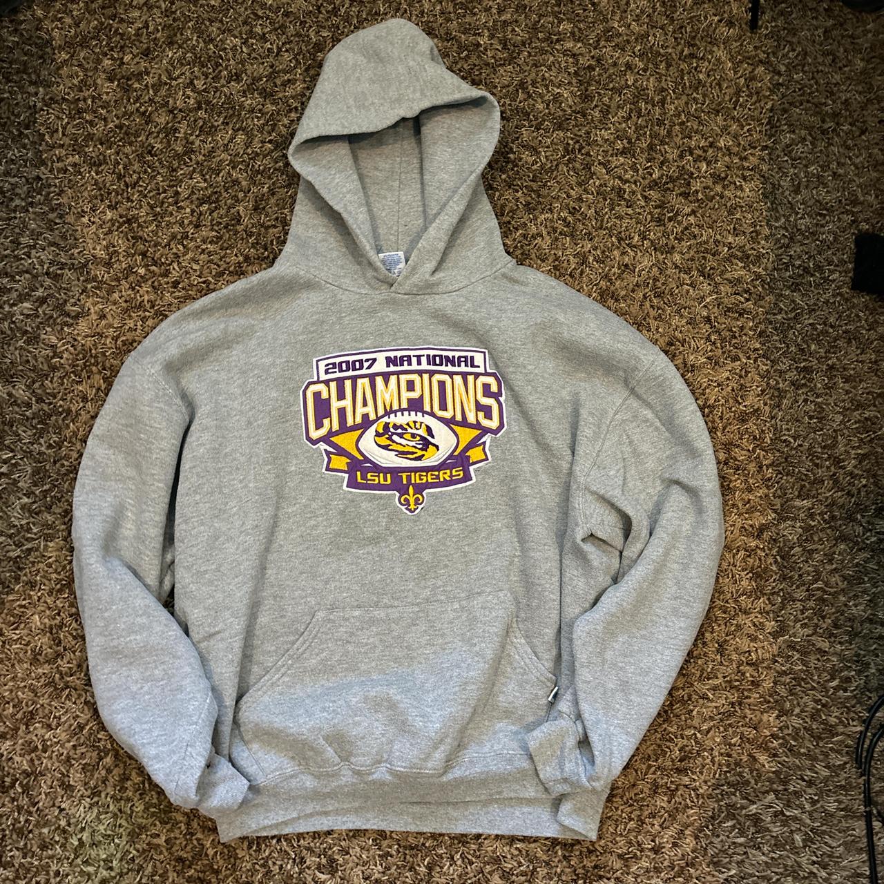 2007 LSU National Champions Hoodie XL - Depop
