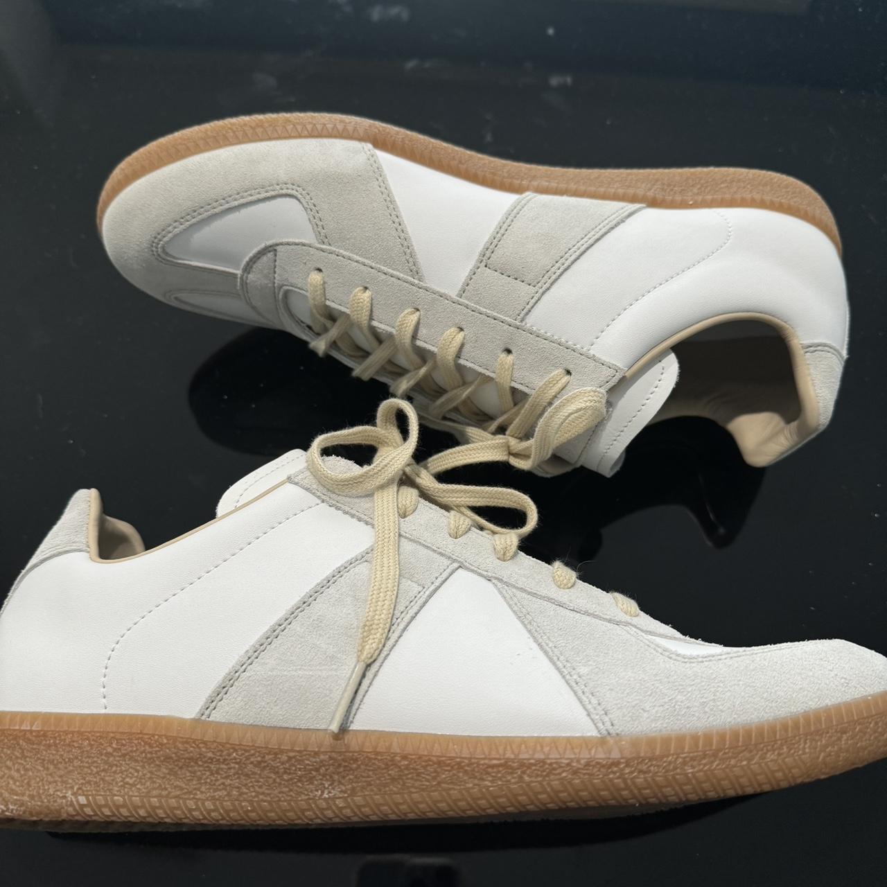 Maison Margiela GATs white worn occasionally in... - Depop