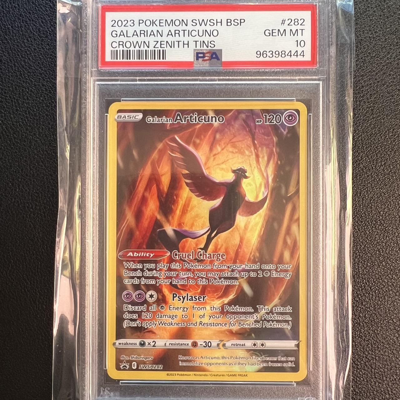 GALARIAN ARTICUNO - PSA 10 2023 POKEMON SWSH BSP... | Depop