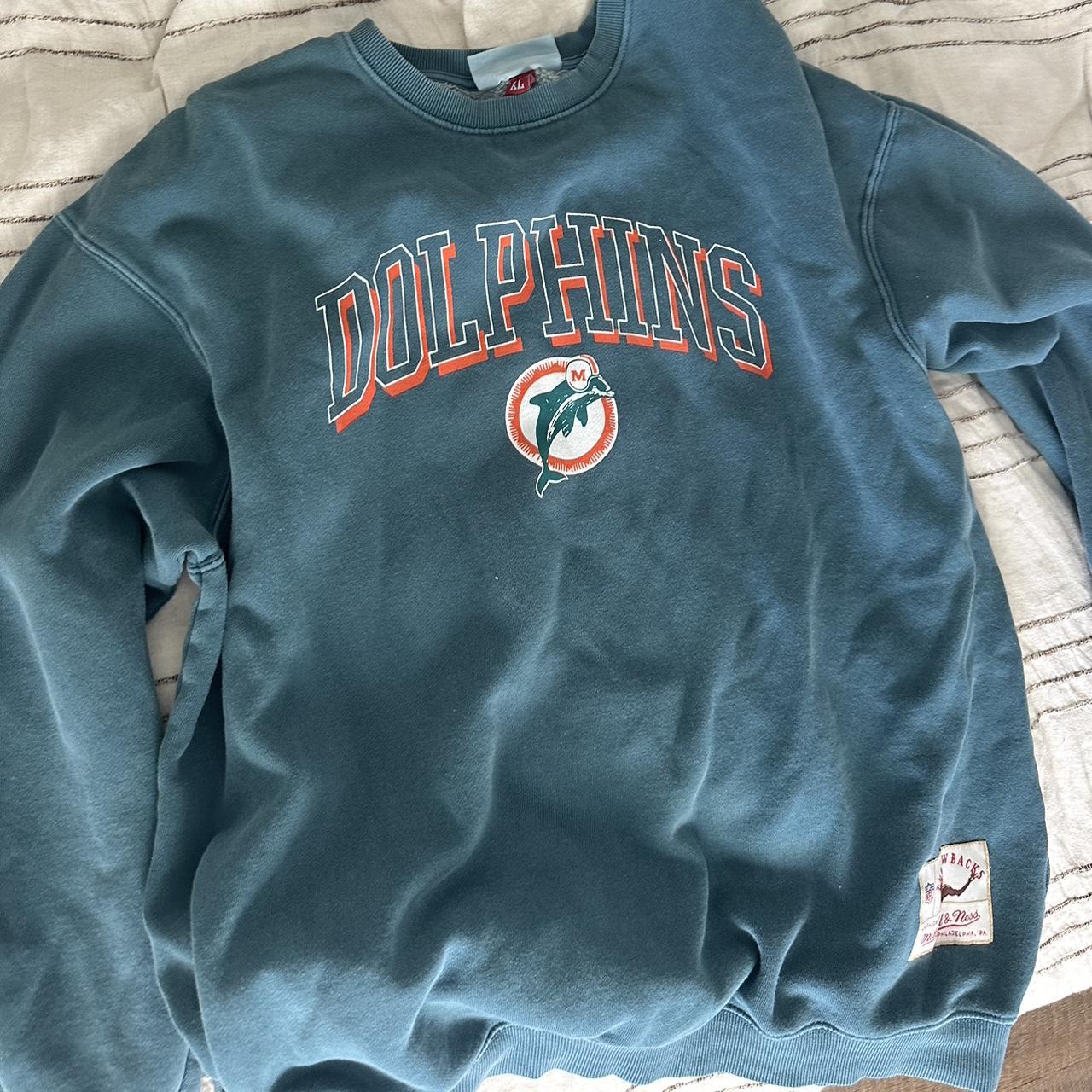 Dolphins sweater Worn a few times - Depop