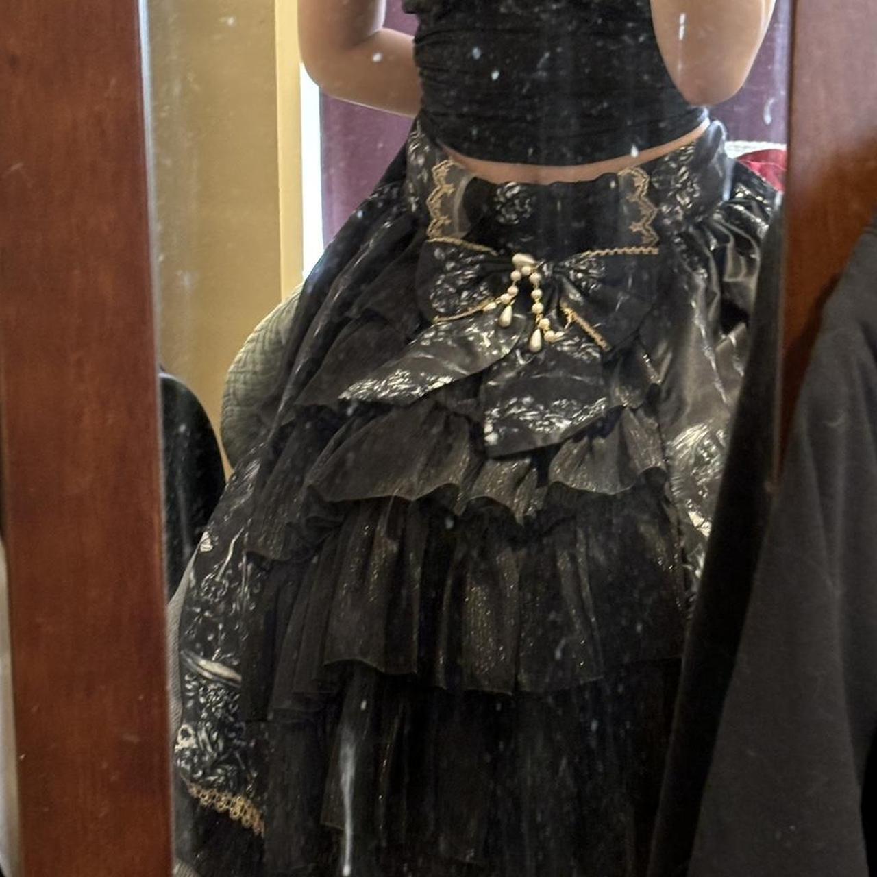 cutesy gothic lolita dress!! bought from the market... - Depop